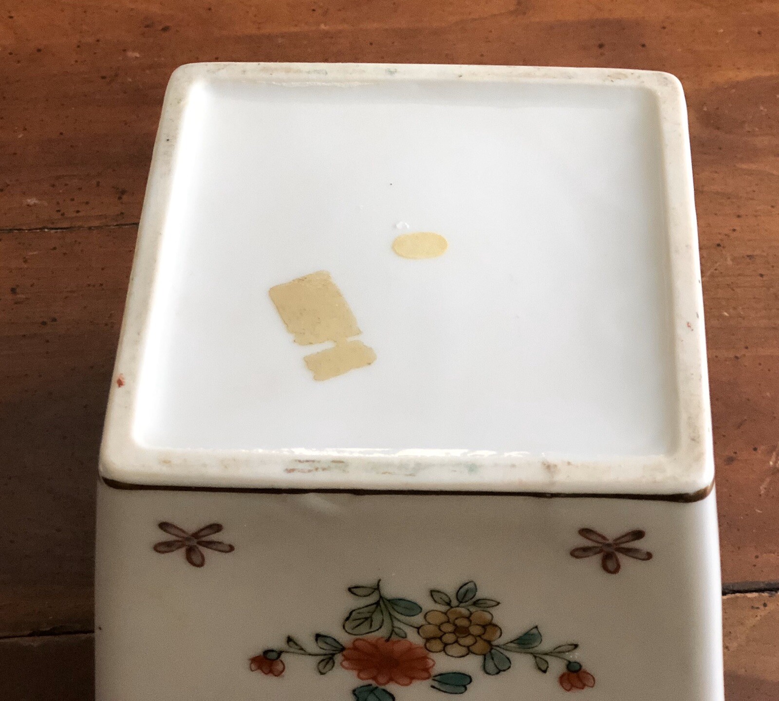 Unique Vintage Asian Flower Frog Vase Ikebana Square w/Holes Feng Shui ...