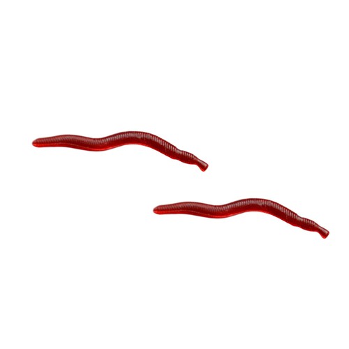 4cm Red Bionic Worm Fishing 5pcs Artificial Bait for Freshwater Fishing ...
