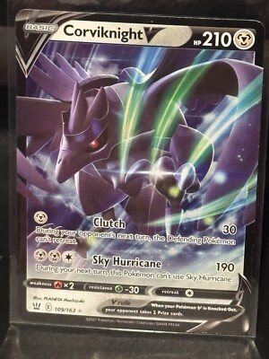 Pokémon 2021 Battle Styles Corviknight V Full Art Rare Holo 109/163 | eBay