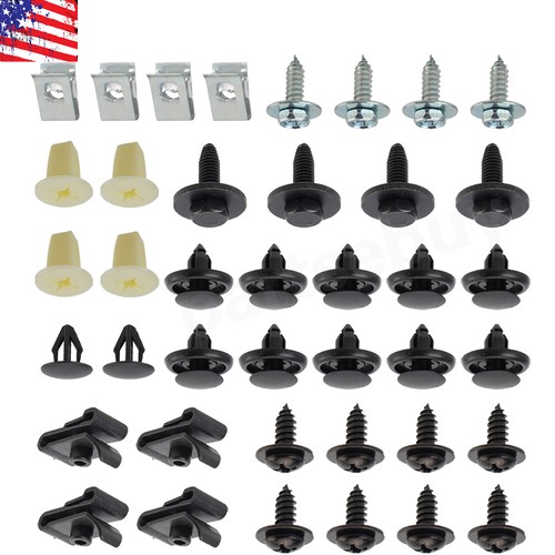 Car Engine Under tray Cover Clips Bottom Shield Guard Screws Kit For ...