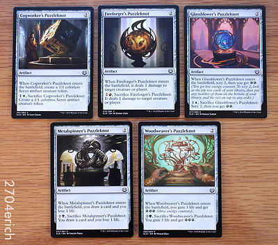 Kaladesh Set of 5 Different Puzzleknot Artifacts *NM Unplayed* English ...