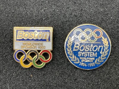 2 - Vintage Boston Systems Olympic Pins - 1992 & 1994 /1996 Official ...