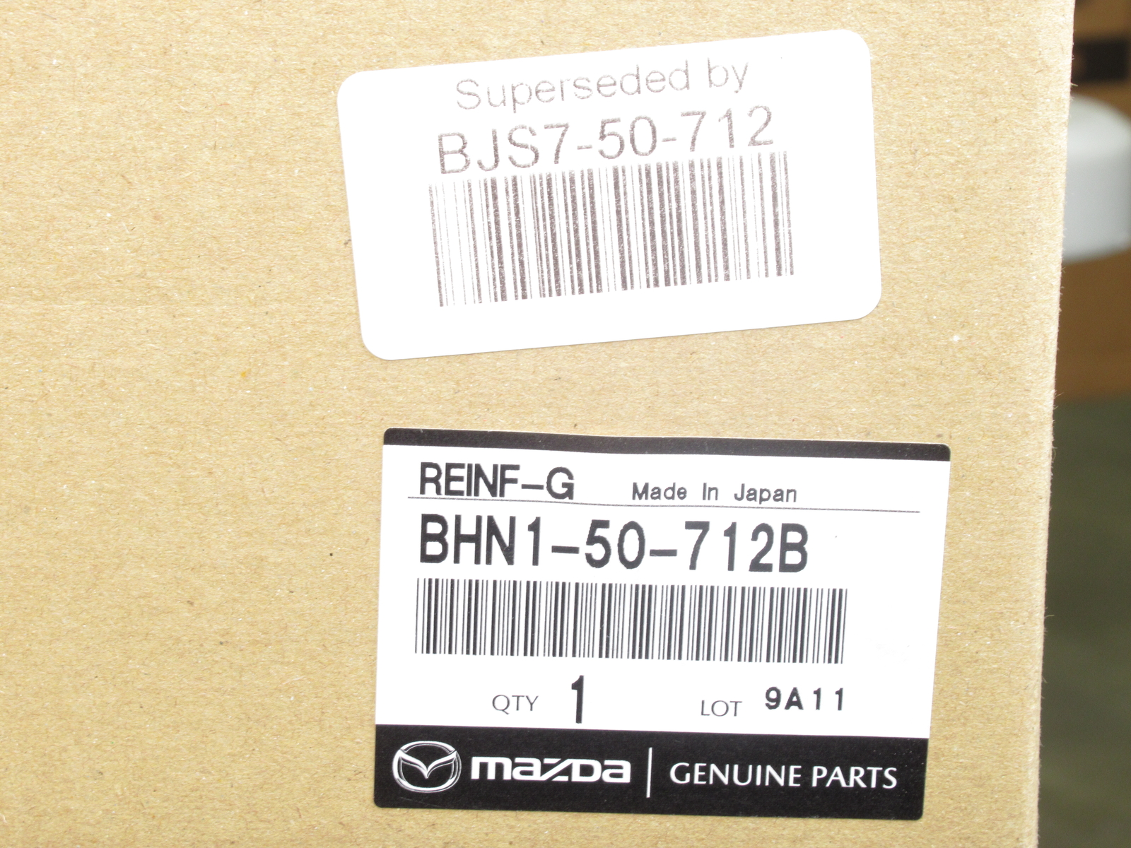 Genuine OEM Mazda BJS7-50-712 Front Upper Black Grille Mesh Assembly ...