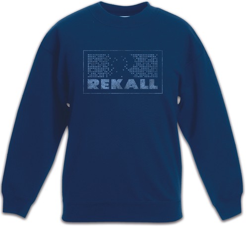 REKALL LOGO Kids Boys Girls Pullover Total Arnold Recall Sign Logo ...