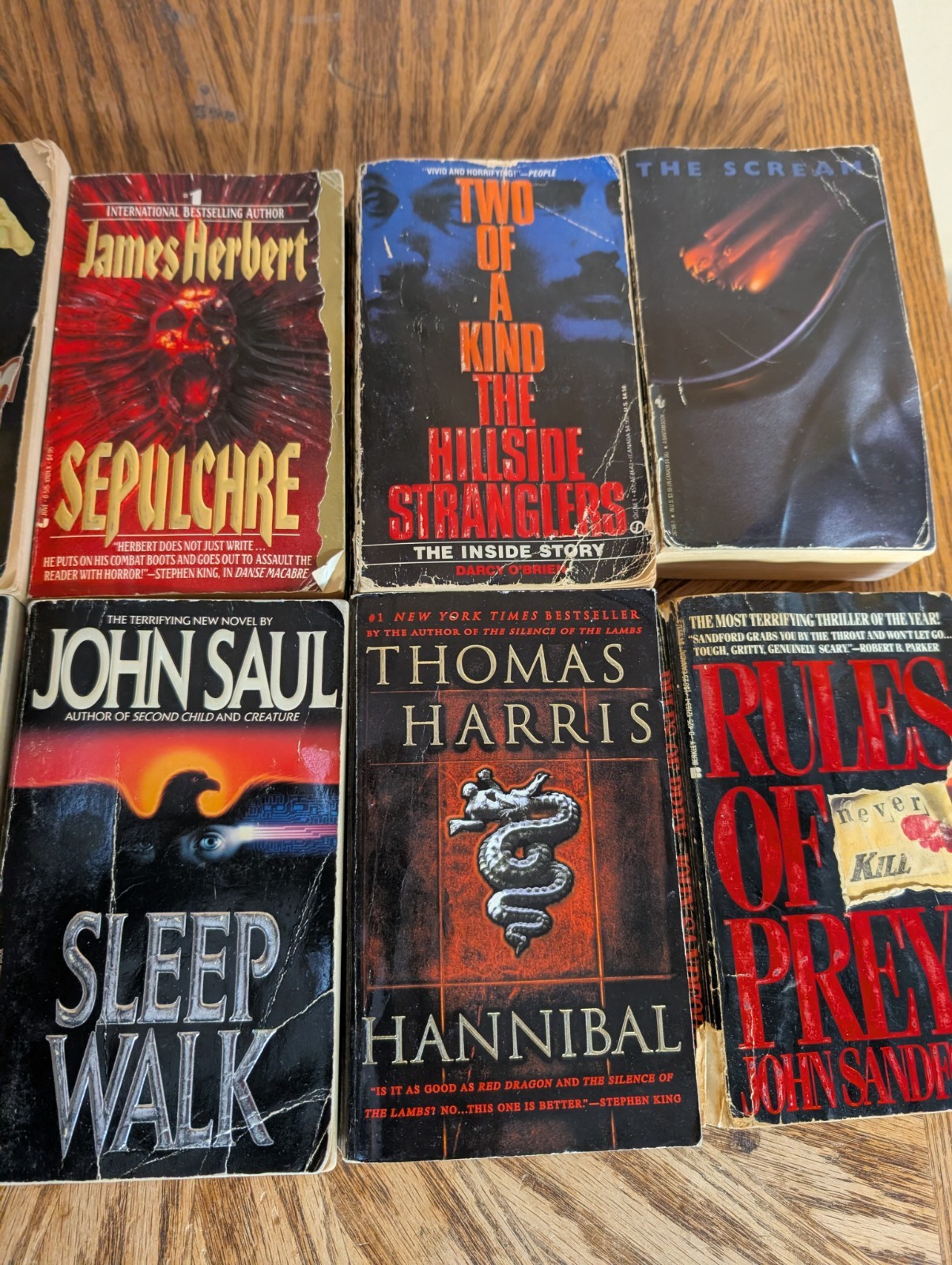LOT OF 10 PAPERBACKS FROM HELL VINTAGE HORROR 1970's & 1980's OOP | eBay