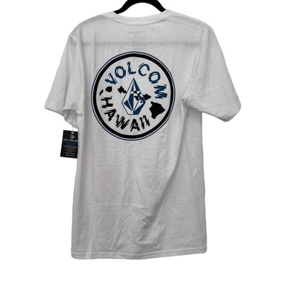 Volcom hawaii blue white short sleeve crew neck shirt mens NWT Size: M ...