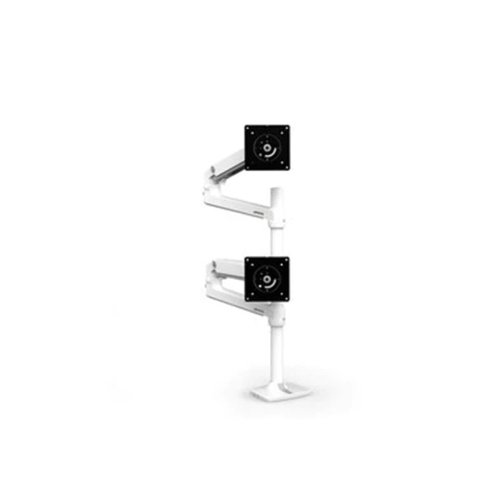 Ergotron Desk Mount For Monitor White 40 Inch Screen Support | eBay