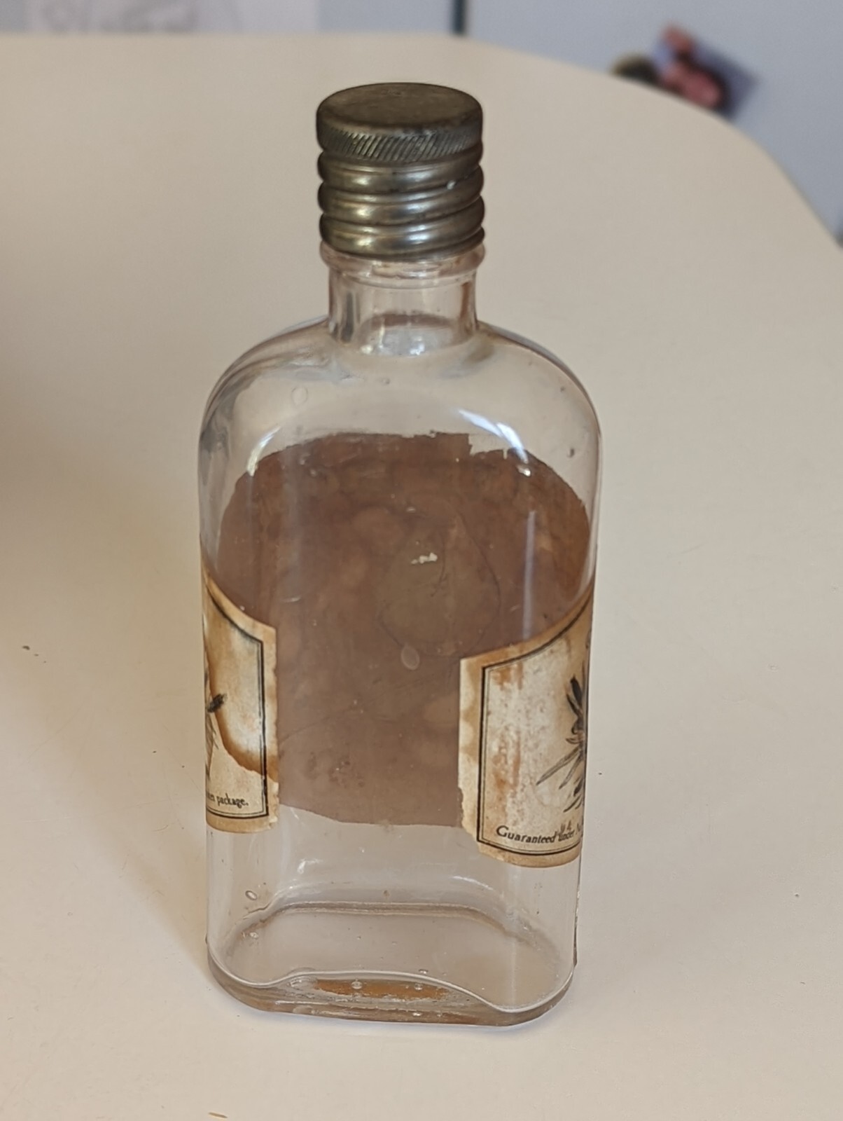 Pre Prohibition Pint Flask Bottle w/Original Label I Trager Co ...