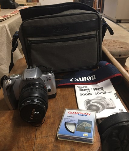 Canon EOS Rebel Ti 35mm SLR Film Camera Black With 35-80mm Lens and ...