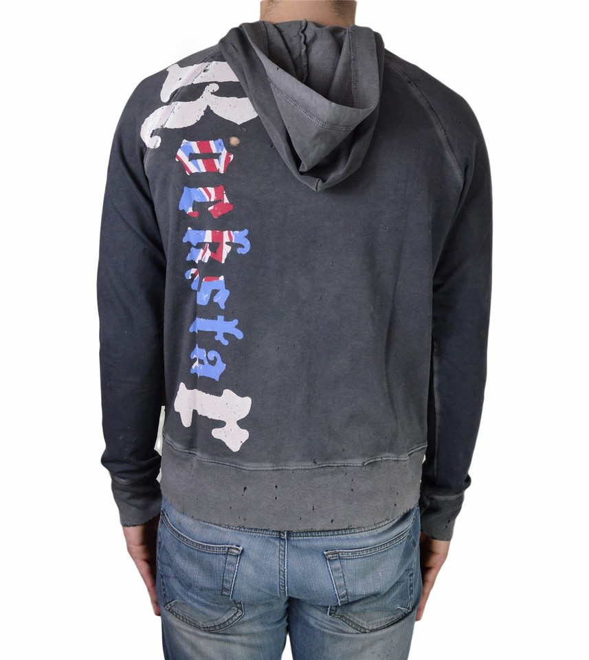 NWT ROCKSTAR SUSHI MENS FULL ZIP HOODIE ROCKSTAR FLAG & STRIPES PRINT ...