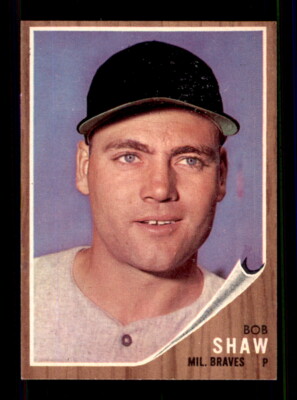 1962 Topps #109 Bob Shaw - Crease Free | eBay