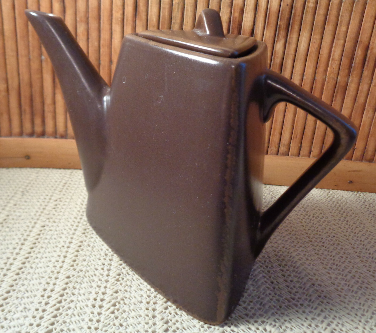 Triangular Teapot / Designpac / 2 Cup / Chocolate Brown | eBay