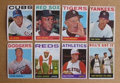 1964 TOPPS BASEBALL CARDS #276-587 COMPLETE YOUR SET PICK CHOOSE ...