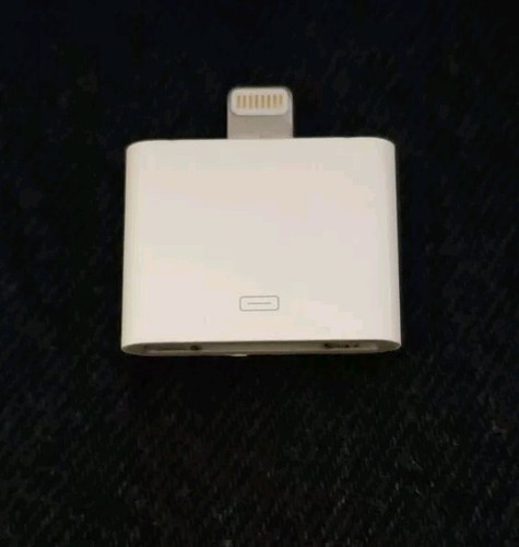 OEM Apple Lightning to 30-Pin Adapter Model A1468 White iPad iPhone ...