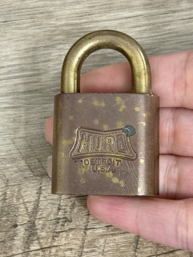 Vintage Antique Old Hurd USN US Navy Padlock No Key Lock | eBay