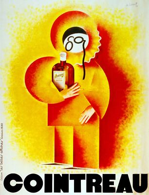 2900.Cointreau Affiches POSTER.French Wine.Room Red Yellow art ...