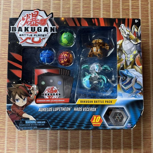 Bakugan Battle Brawlers Planet 5 Pack, Aurelus Lupitheon & Haos Vicerox ...