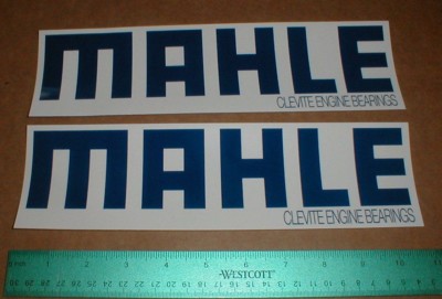 Mahle Clevite Engine Bearings NOS Nascar Drag Racing decal stickers ...