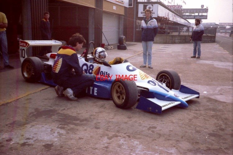 PHOTO MADGWICK MOTORSPORT REYNARD 873-ALFA ROMEO SILVERSTONE 2.10.87 ...
