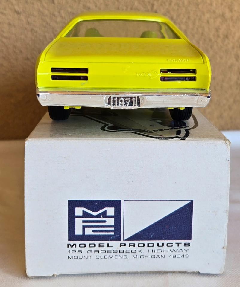 MINT 1971 Plymouth Duster Curious Yellow MPC Promotional Car w/Box ...