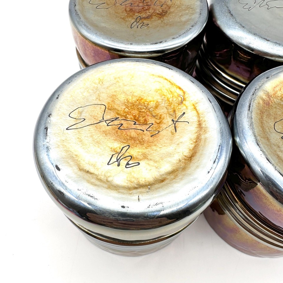 Esteban Prieto Signed 1980s Iridescent Art Glass Tumblers, Set of 4, 3 ...