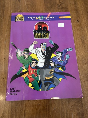 The Adventures of Batman & Robin Golden Books Deluxe Color Activity ...