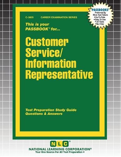 Customer Service/Information Representative by Passbooks Paperback Book ...