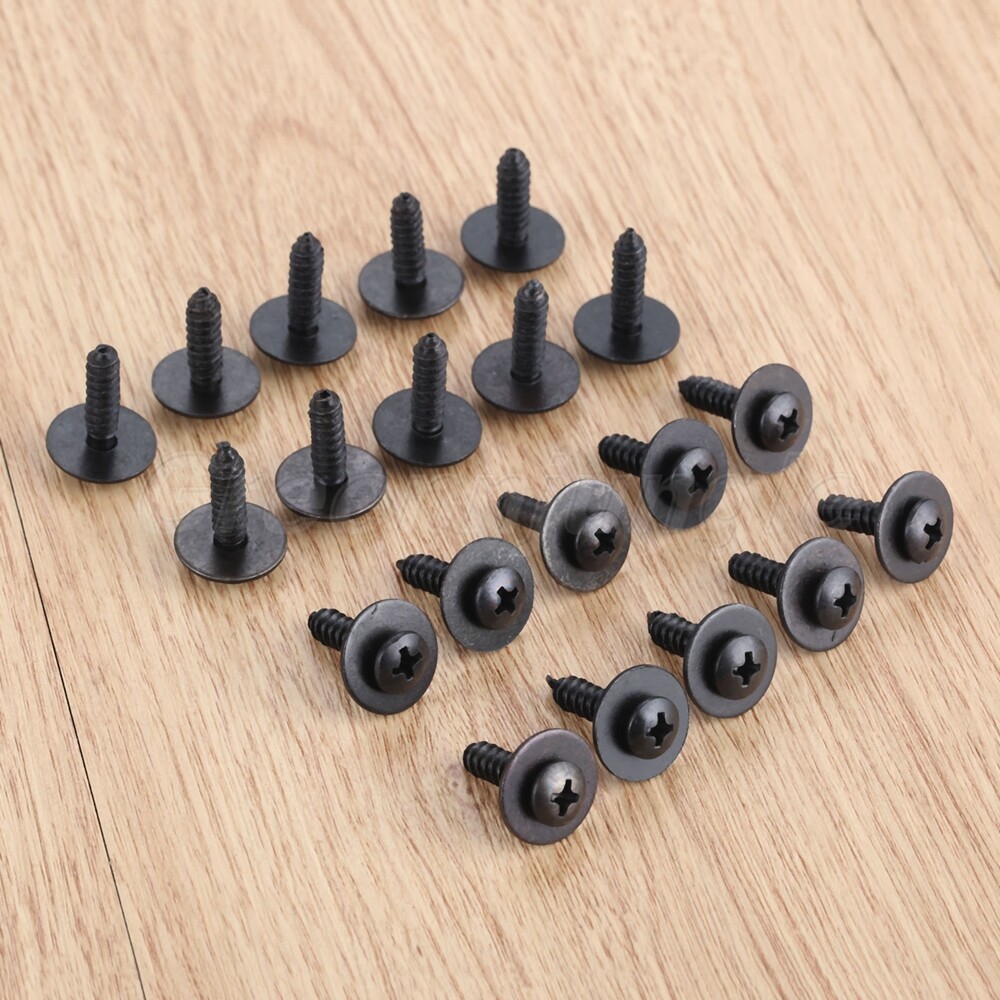 20x 6mm Car Body Fender Retainers Self Tapping Fasteners Screws Hex ...