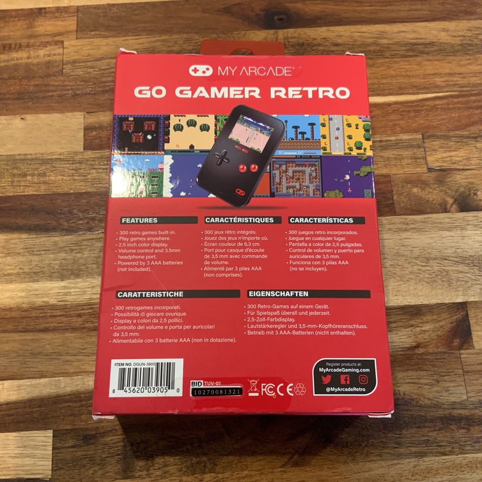 MY ARCADE GO GAMER RETRO PORTABLE GAMING SYSTEM 300 GAMES NEW | eBay