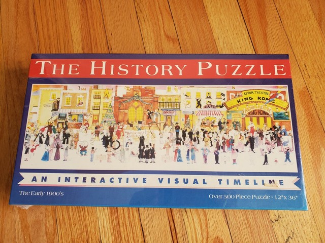 Great American Puzzle Factory History Timeline Jigsaw Early 1900's 500 ...