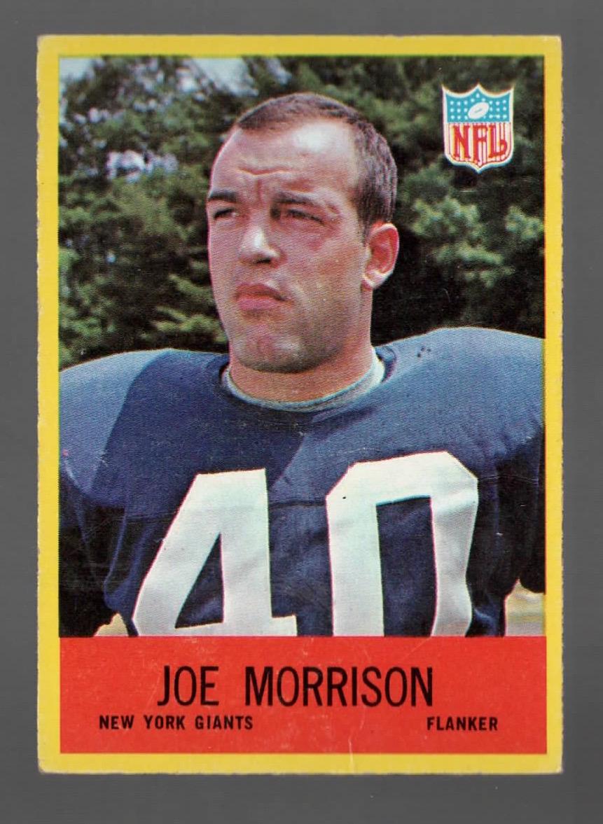 1967 Philadelphia Joe Morrison New York Giants #116 Excellent | eBay