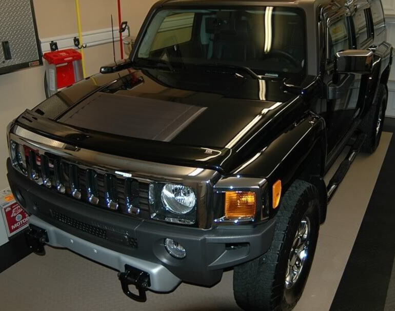 EGR Dark Smoke Hood Protector Bug Shield Deflector for 2006-2010 Hummer ...