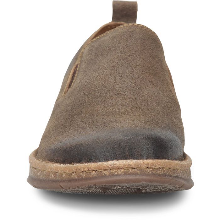 NIB Born Bryson Slip On Leather Loafer Shoes in Taupe Distressed | eBay