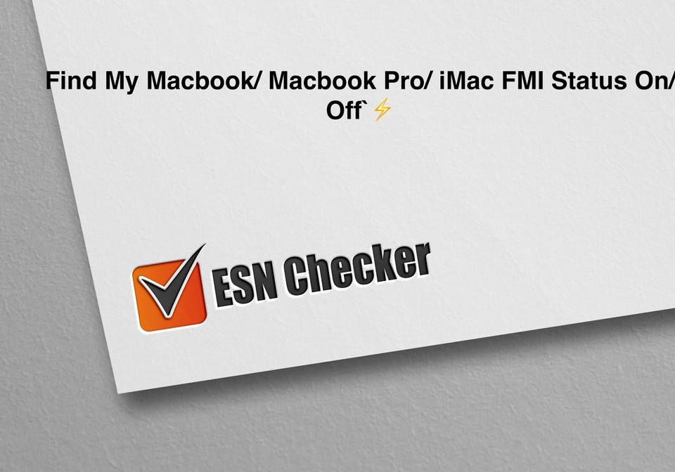 Check Find My Macbook/ Macbook Pro/ iMac FMI Status On/Off | eBay