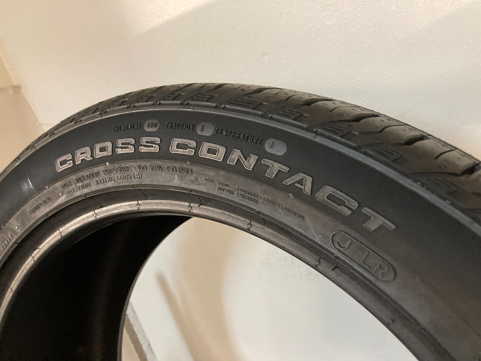 1 Tire 265 45 21 Continental CrossContact LX Sport J LR (100% Tread ...