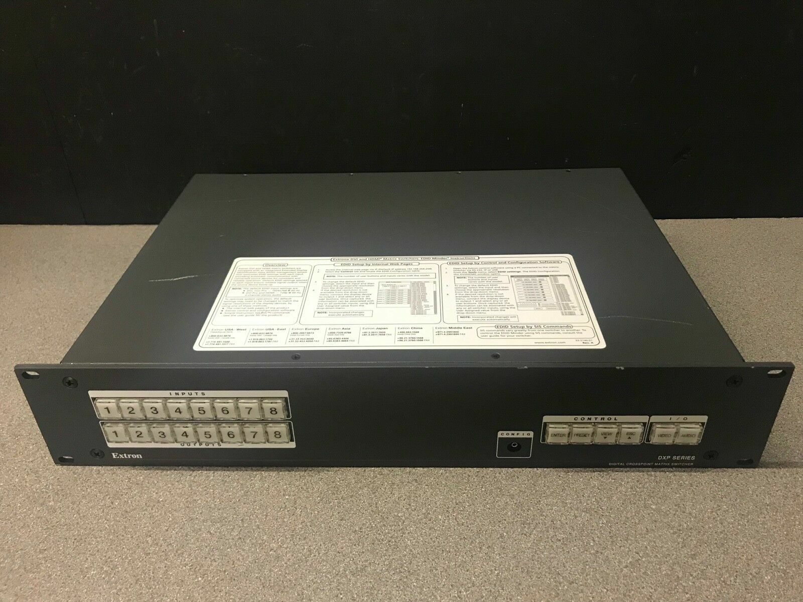 Extron DXP 44 HDMI 4X4 HDMI Video Matrix Switcher 60-880-01 | eBay