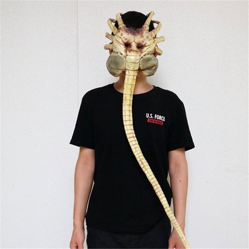 Alien Romulus Facehugger Face Latex Mask Xenomorph Hugger Costume ...