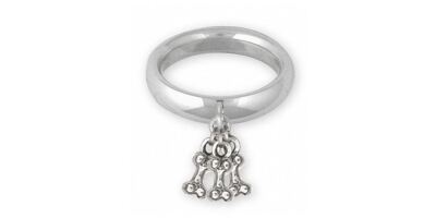 Dog Bone Ring Jewelry Sterling Silver Handmade Dog Ring 1502-CR | eBay