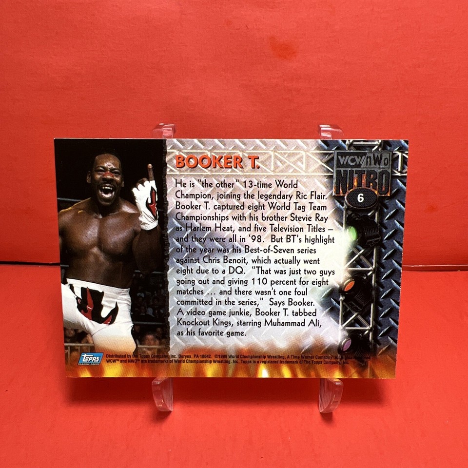 1999 Topps WCW/nWo Nitro Booker T #6 EX🦄 | eBay