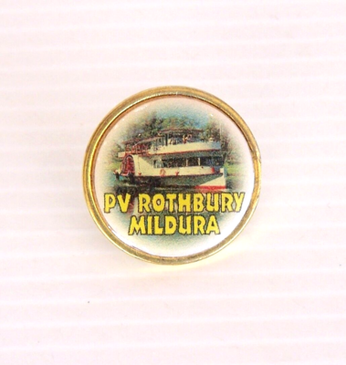 VINTAGE PV ROTHBURY MILDURA VICTORIA SOUVENIR LAPEL BADGE HAT COAT PIN ...