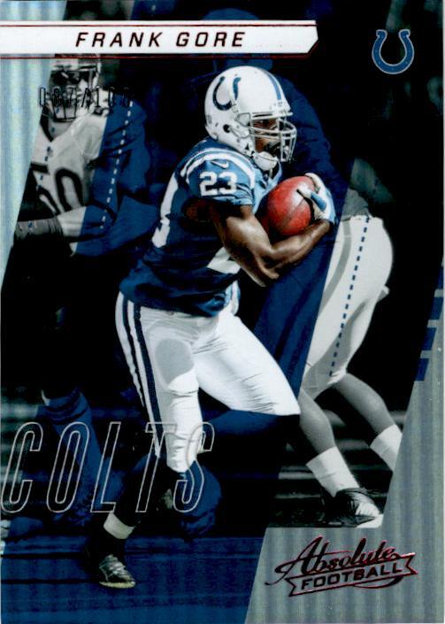 2017 Panini Absolute - Frank Gore #100 Spectrum Red /100 for sale ...