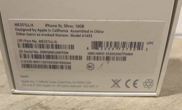Apple iPhone 5s - 16GB - Silver (Boost Mobile) A1453 (CDMA + GSM) for ...