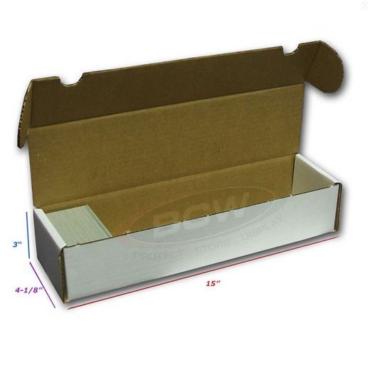 800 Count Cardboard Card Storage Box - Holds 700 Standard /1140 Gaming ...