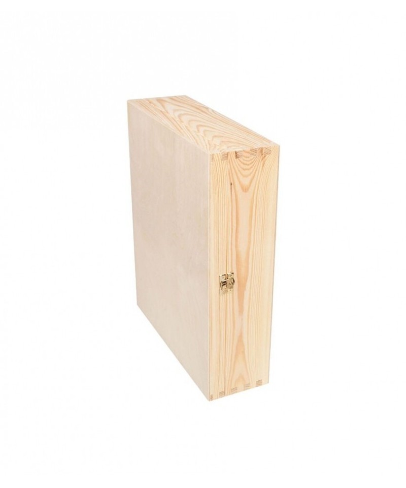 Wooden gift or display double Wine Box - Decoupage Unpainted Craft Raw ...