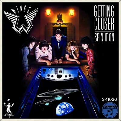 Repro Photo WINGS Getting Closer PAUL McCARTNEY BEATLES 7" Single Size ...