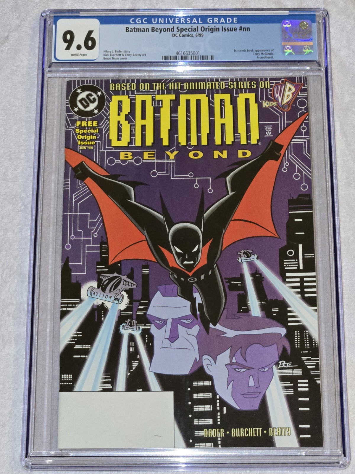 Batman Beyond #1 Special Origin Issue CGC 9.6 WP DC 1st App Terry ...