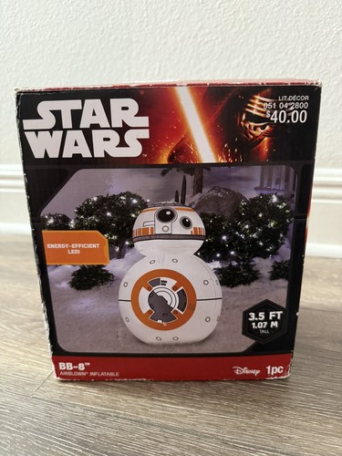 Gemmy Airblown 3.5' STAR WARS BB-8 Christmas INFLATABLE Yard Decor BB8 ...