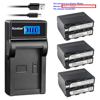 Kastar Battery LCD USB Charger for Sony NP-F970 & CCD-TR845 CCD-TR913 ...