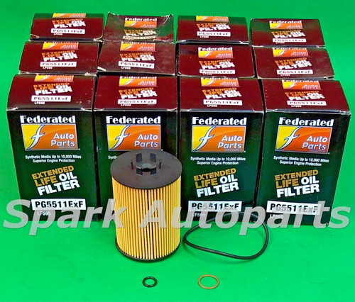 New Case of 12 Engine Synthetic Oil Filters FEDERATED PG5511EXF For BMW ...