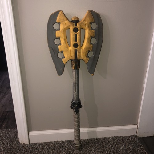 2009 NERF Battle Axe Weapon N-Force Warlock 30" Long Hasbro Foam 2 ...